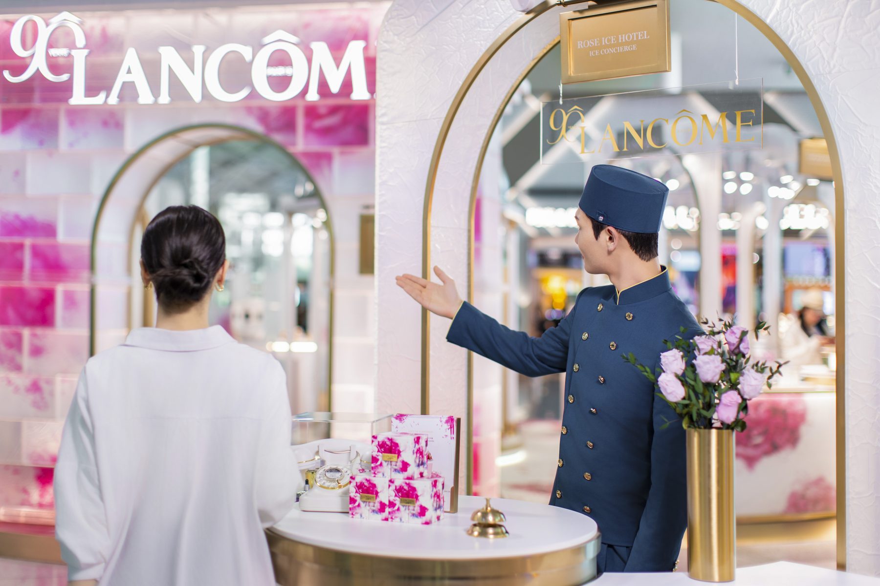Lancôme Rose Ice-Hotel at Incheon Airport celebrates brand's 90th ...