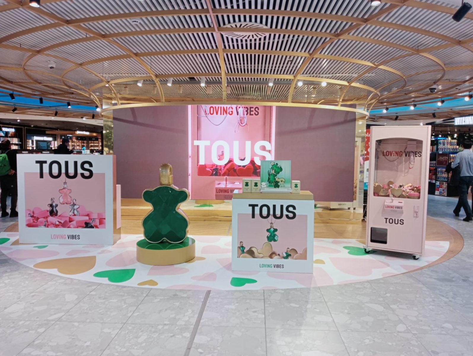 PyD features Tous Valentine's Day campaign at Madrid-Barajas Airport