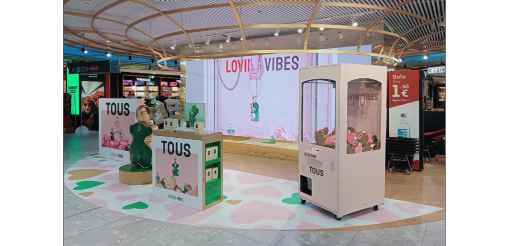 PyD features Tous Valentine's Day campaign at Madrid-Barajas Airport