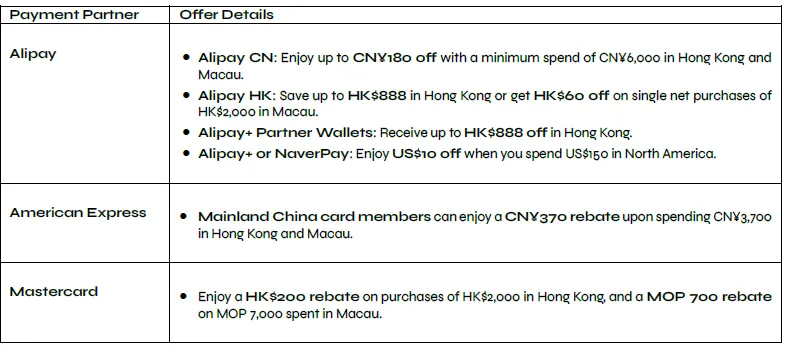 DFS offers shopping rewards and perks for May Golden Week