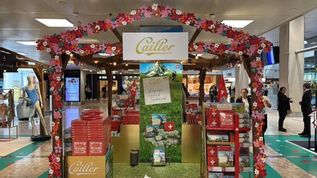 Nestlé ITR features Cailler activation at Geneva Airport