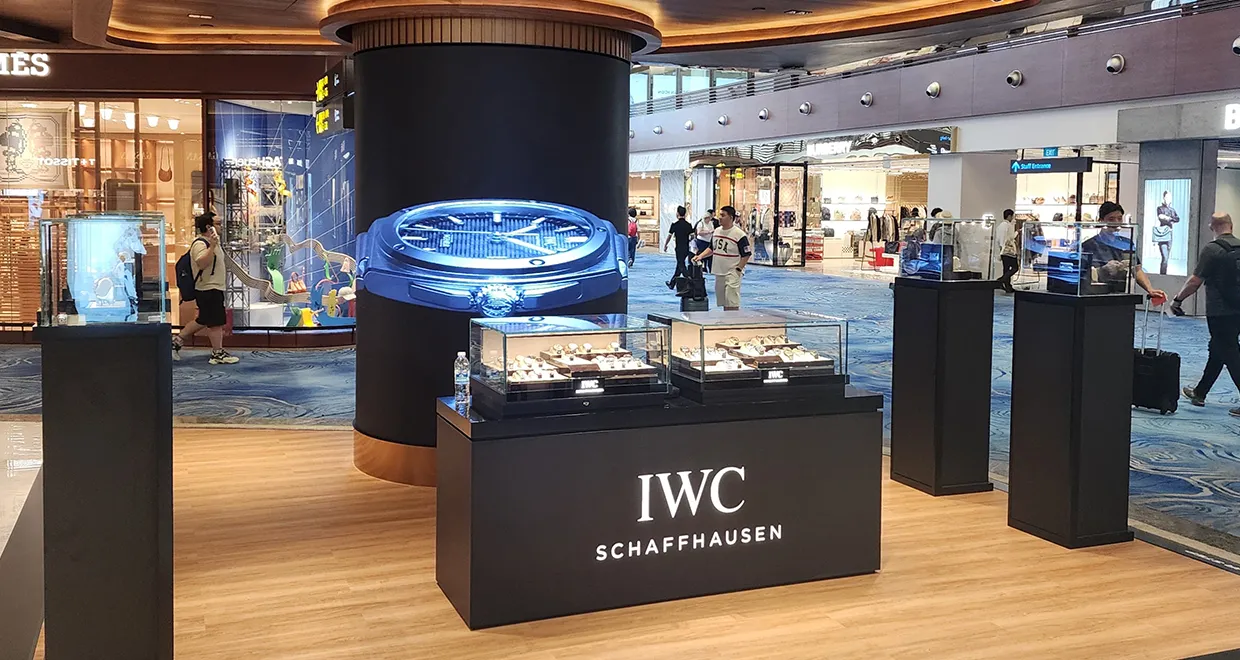IWC Schaffhausen & Gassan open new Singapore Changi pop-up