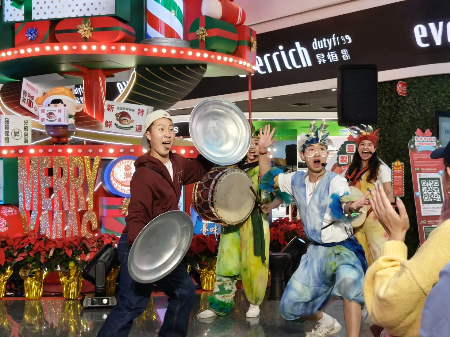EVERRICH brings Taiwanese-inspired Christmas activation to Taoyuan Airport
