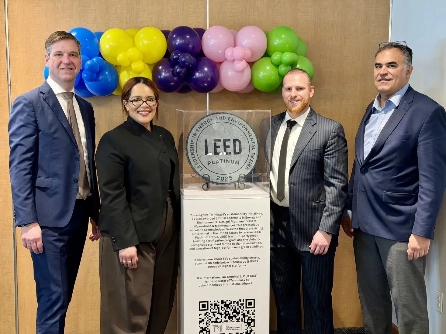 JFKIAT celebrates LEED Platinum recertification at JFK Terminal 4
