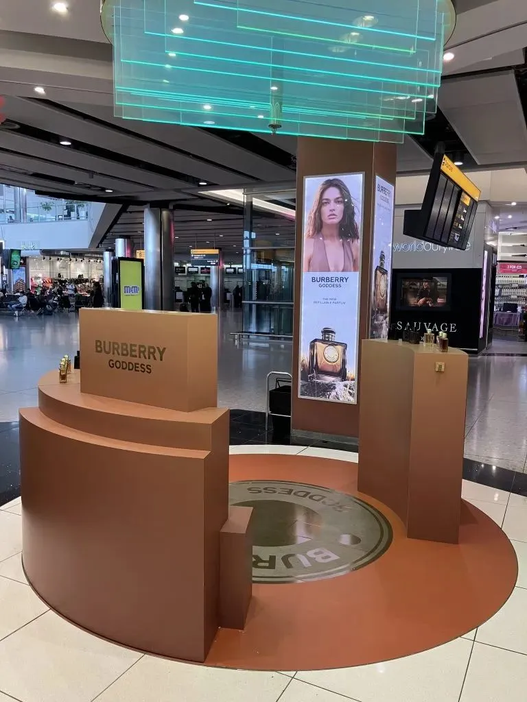 Coty wins Retail VM & Display award for Burberry Goddess airport campaign