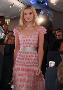 Harrods holds fashion runway show onboard British Airways