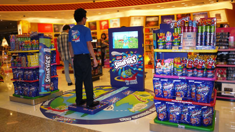 Nestlé promotes Smarties at Changi